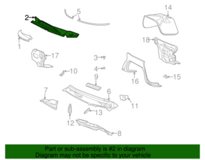 GM Driver Side Air Inlet Grille Panel 25826329 | eBay