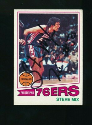 1977 Topps #116 Steve Mix signed auto autograph gray back tough SWSW6 ...