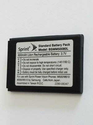 Sprint Standard Battery Samsung BSMM50080L For M220 M300 M305 M500 M510 ...
