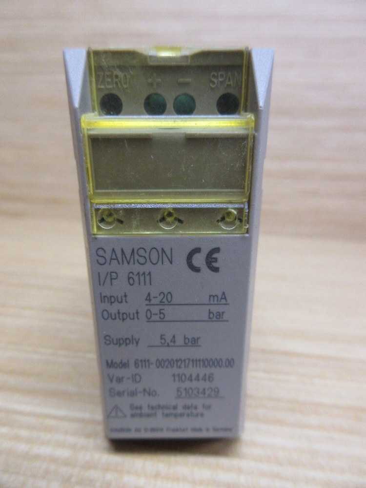 Samson 6111-0020121711110000.00 I/P 6111 Converter | eBay