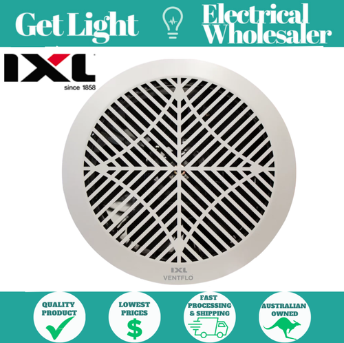 IXL Eco Ventflo 250mm Extraction Fan Bathroom Exhaust Fan 10333 - EASY ...