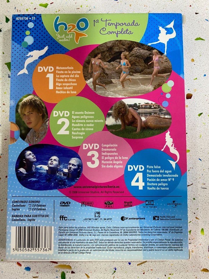 H2O 1St Complete First Season Just Add Water! 4 DVD Spanish English | eBay