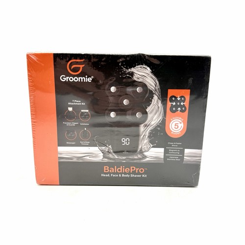 GROOMIE Baldie Pro #1 Head, Face, Body Shaver Kit - 8 Piece Kit - New ...