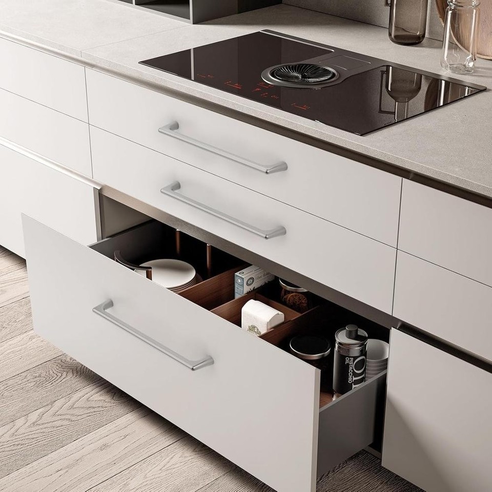 10 Pack 7.5 Inch(192mm) Brushed Satin Nickel Cabinet Pulls Cabinet ...