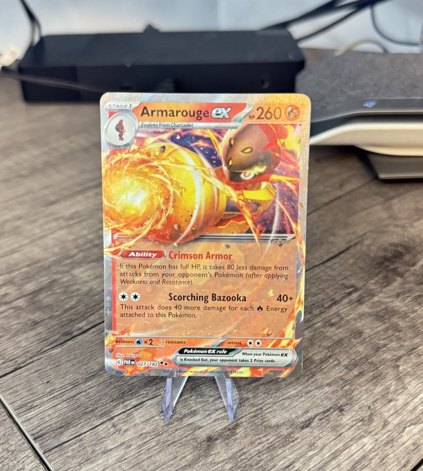 Armarouge ex 027/182 Ultra Rare Pokemon Paradox Rift - RAW - Near Mint ...