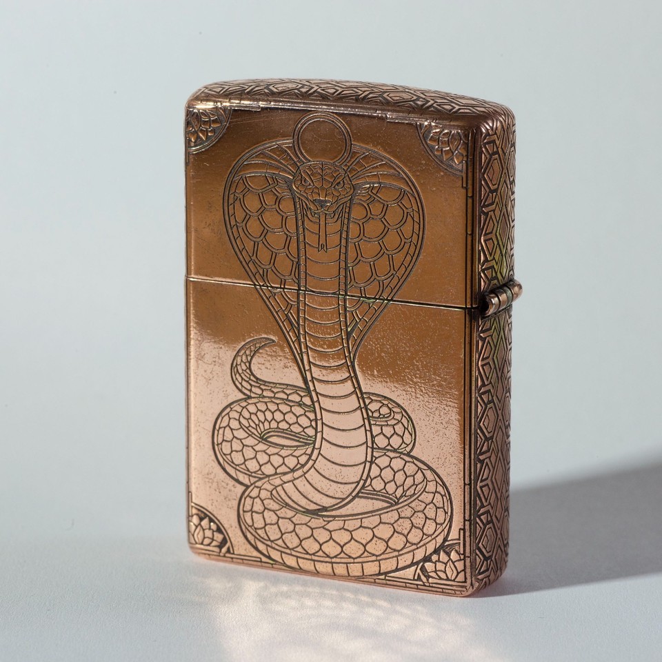 Custom Lighter Ancient Egypt Queen Cleopatra & Cobra - Copper Plated ...