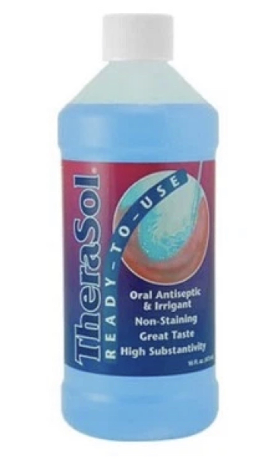 TheraSol Ready-To-Use Oral Rinse (16oz) Use to Brush Rinse & Irrigate ...