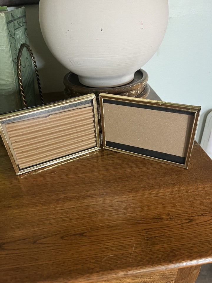 Hollywood Regency - 3"x5" Vtg Brass Picture Frames Assortment, MCM ...