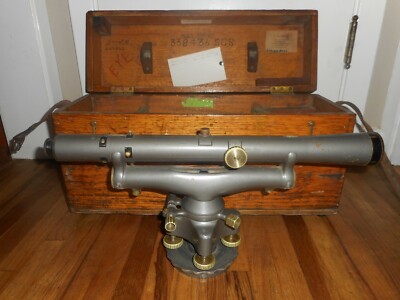 VINTAGE BRUNSON Surveyor Transit Level Surveying Equipment Instrument ...