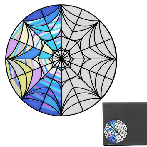 14 x14cm Wednesday Addams Window Sticker Personality Spider Web ...