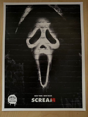 SCREAM VI (6) - 9.25"x12" 2023 Limited Edition Official Movie Poster | eBay
