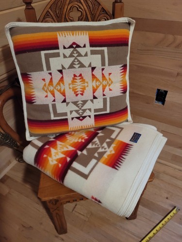 Vintage pendleton Chief Joseph Q/T Blanket Set. 1 Owner. Excellent ...