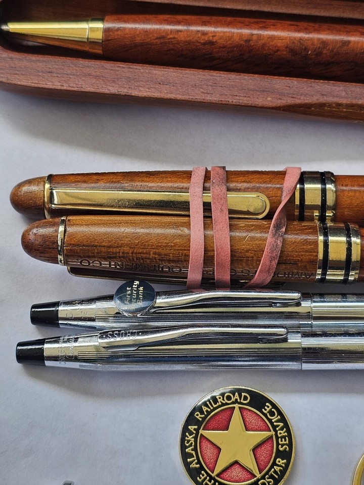 Vintage Junk Drawer Mix Lot Jewelry,calls,knives,cross Pens All Pre ...