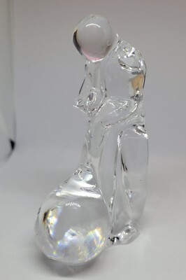 Rare Vintage Orrefors Sweden Crystal Glass Blower Figurine - 4 1/2" | eBay