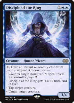MTG 2X2: Disciple of the Ring (Creature Human Wizard) Regular Rare 046/ ...