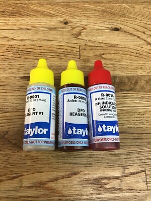 Taylor Pool Care DPD Reagents, pH Indicator Solutions New A-3-A | eBay