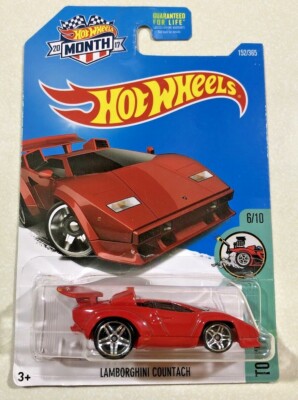 2017 Hot Wheels TOONED LAMBORGHINI COUNTACH RED VHTF | eBay