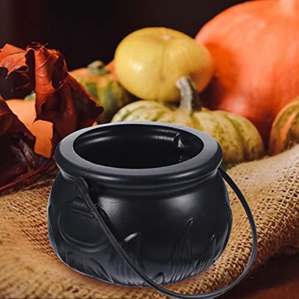 5X(Black Cauldron Kettle Plastic Witch Kettle Patricks Cauldron ...