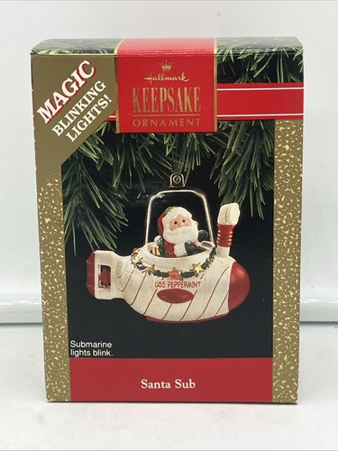 Santa Sub USS Peppermint Magic Light Christmas Hallmark Keepsake ...
