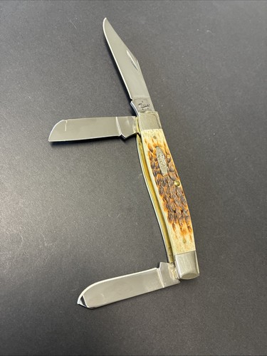 CASE XX USA 6375 CV Amber Jigged Bone Large Stockman | eBay