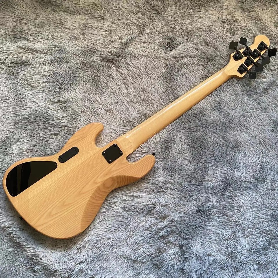 Factory Customized Six String Electric Bass Bass Guitar with A Top ...