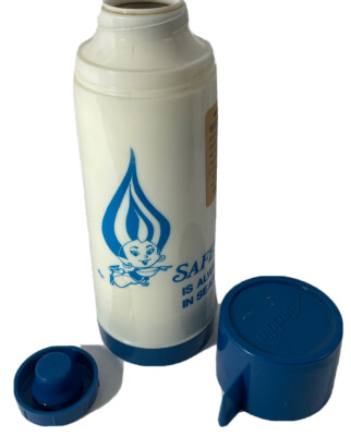 St Louis Mo Laclede Gas Genie 1975 Safety award thermos Aladdin Vintage ...