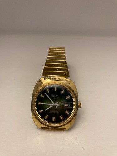 Vintage Men's Mechanical BOLIVIA Electra 21 Jewels Bracelet Watch Works ...
