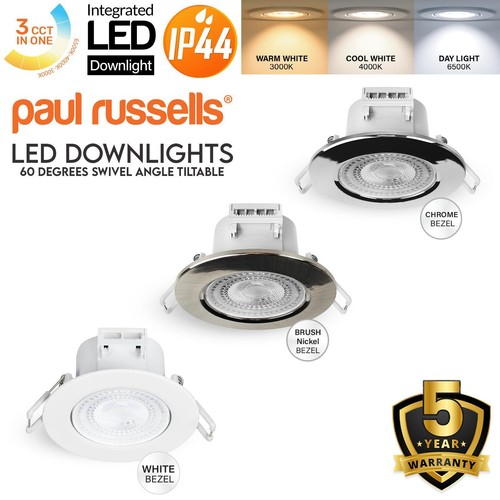 LED Recessed Downlights Tilt Angle Spot Light 3CCT Dimmable 240V ...