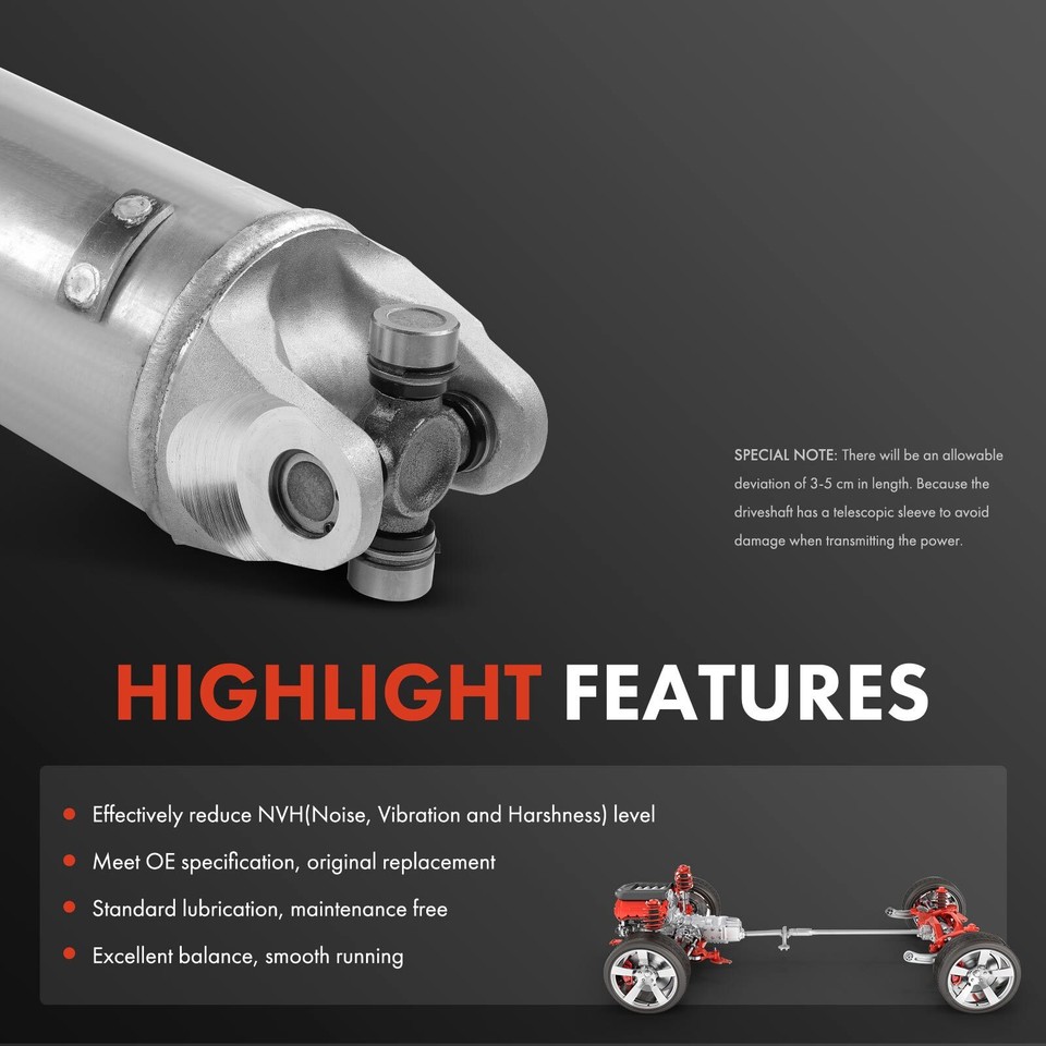 Rear Driveshaft Prop Shaft Assy for Chevy Silverado 1500 04-06 GMC ...