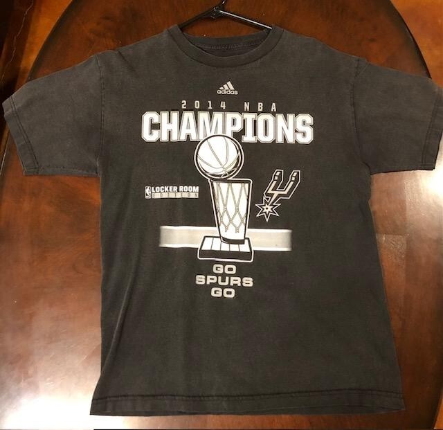 2014 NBA Champions San Antonio Spurs Locker Room Edition Adidas T-Shirt ...