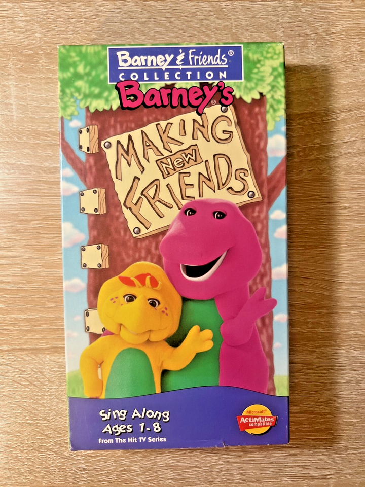 Barney & Friends Collection Barney's Making New Friends VHS 1995 Kids ...