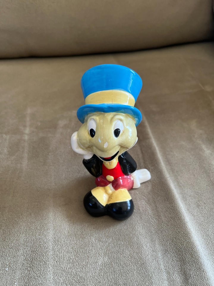 Rare Vintage Disney Salt&Pepper Shakers: Jimminy Cricket And Matchbox ...