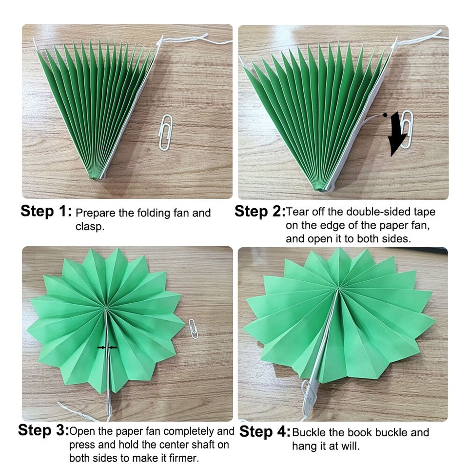 Printing Vintage Wheel Tissue Paper Hanging Fans Flower Craft Party ...