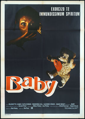 BABY MANIFESTO CINEMA HORROR TED POST EXORCISM 1964 THE BABY MOVIE ...