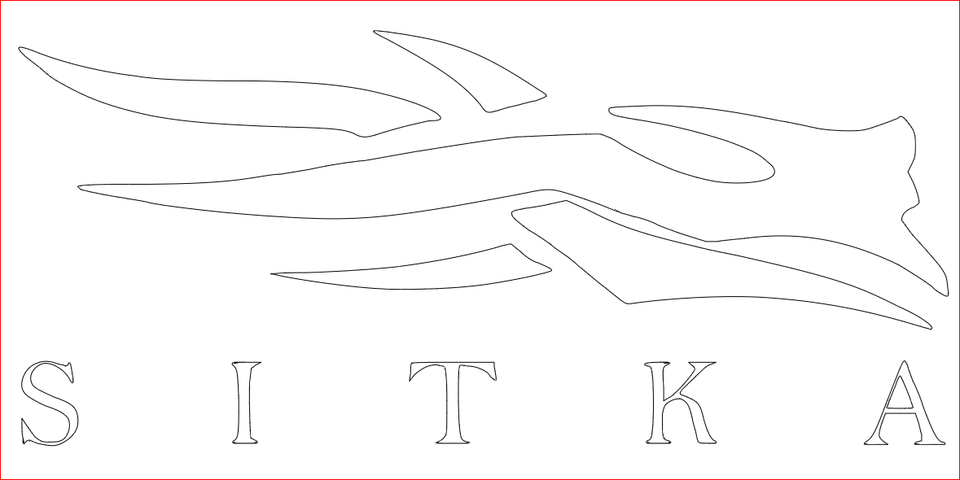 SITKA [LARGE] VINYL DECAL STICKER - 7" OR 11.5" - HUNTING OUTDOOR GEAR ...