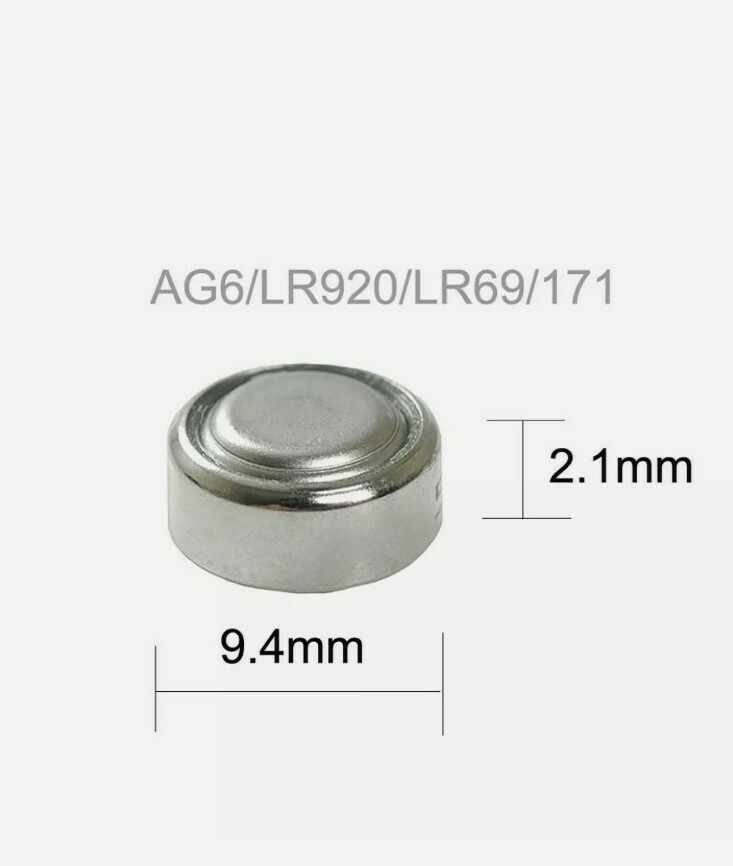 2pcs Alkaline Battery AG6 SR920SW SR69 SR921 V371 D371 LR921 GP371 371 ...