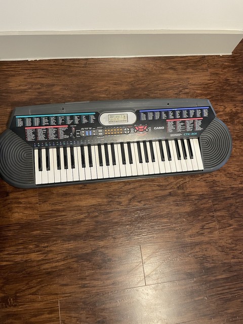 Casio Ctk-401 Keyboard Synthesizer 49 Keys 100 Sounds & Rhythms With AC ...