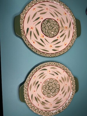 Temptations Presentable 2 Piece Set Large Hot Plate W/ Handles | eBay