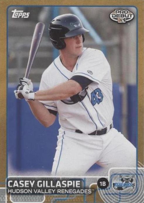 2015 Topps Pro Debut - Casey Gillaspie #151 Gold /50 (RC) for sale ...