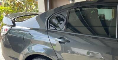 VF VE Commodore SEDAN (Vinyl Stickers) Racing Lion Qtr window decals ...