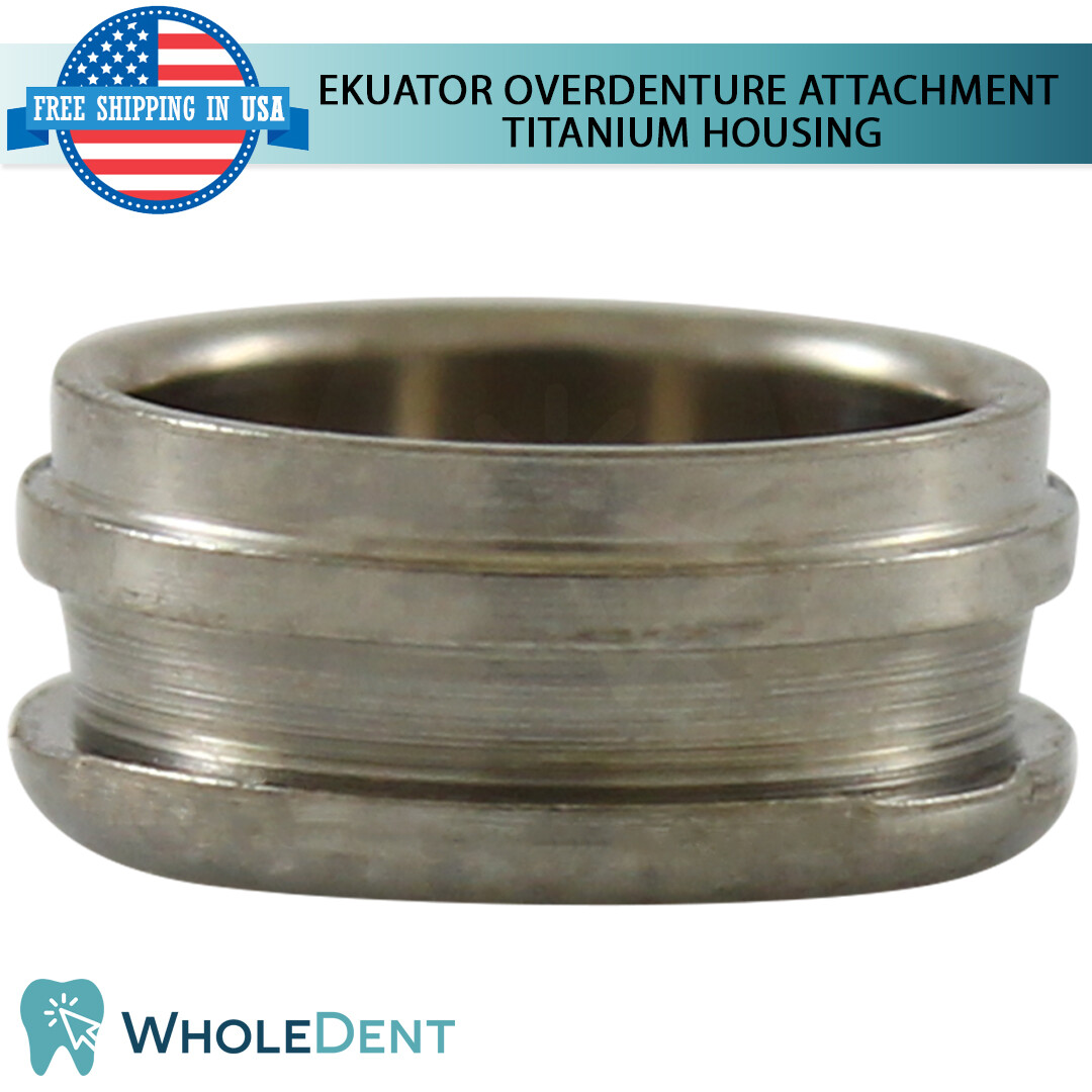 10x Metal Housing Cap Ekuator Overdenture Attachment Abutment Dental | eBay