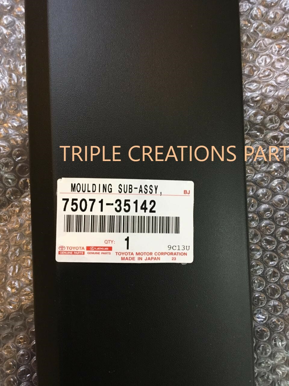 75071-35142 Genuine Toyota Moulding Front Door Outside RH 7507135142 ...