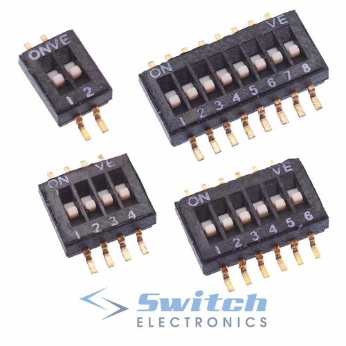 2 to 8 Way Half Pitch SMD DIL DIP Switch 1.27mm | eBay UK