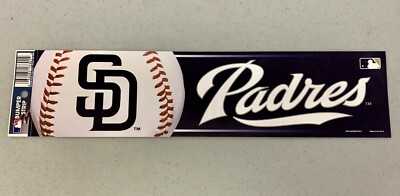 San Diego Padres Vibrant Official MLB Team Logo Car Bumper Sticker ...