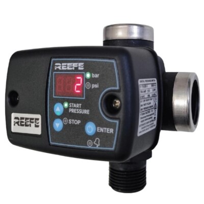 Reefe Digital Pressure Switch w 5 Way T Kit. 240v Water Pumps to 3HP ...