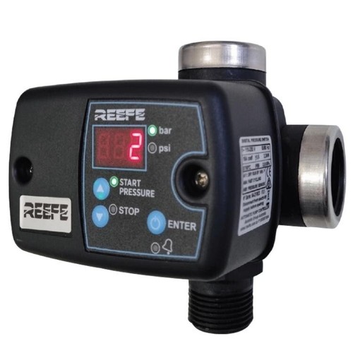 Reefe Digital Pressure Switch w 5 Way T Kit. 240v Water Pumps to 3HP ...