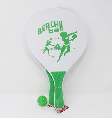Beach Ball Wooden Beach Paddle Set - New - Green | eBay