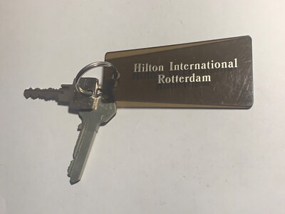 Hilton International Hotel Motel Room Key Fob & Key Rotterdam Holland ...
