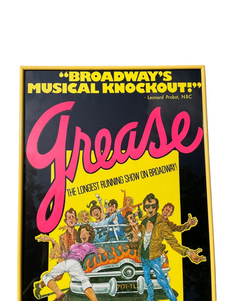 GREASE Broadway Movie POSTER Vintage 22 x 14 Barry Bostwick, Adrienne ...