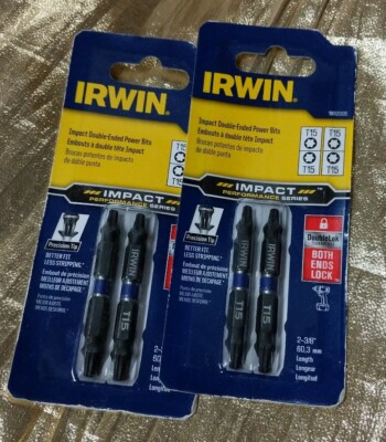 IRWIN Insert Bit,SAE,1/4",Hex,T15/T15,PK2, 1892005 | eBay